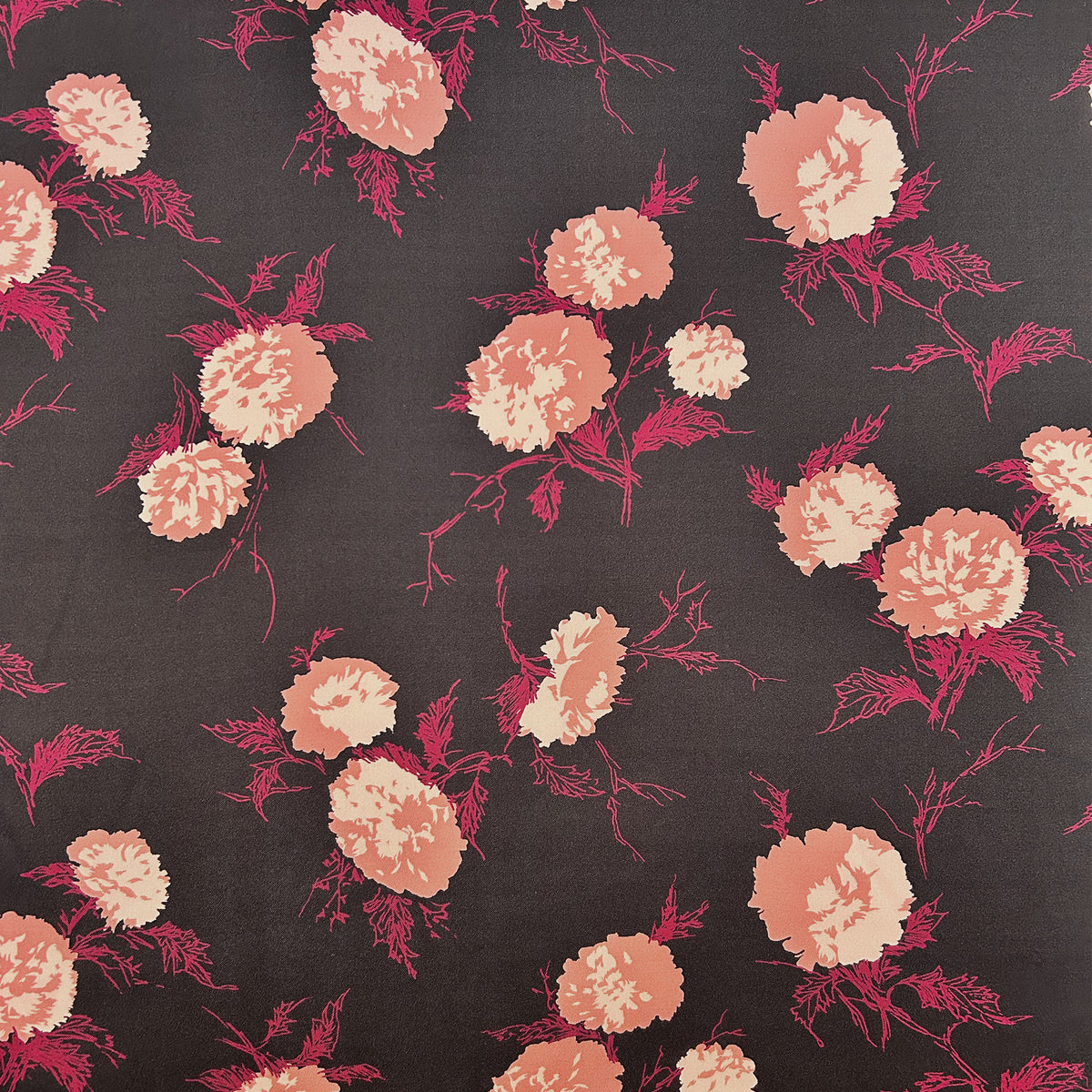 Damson Bloom Silk Twill – Suzannah London