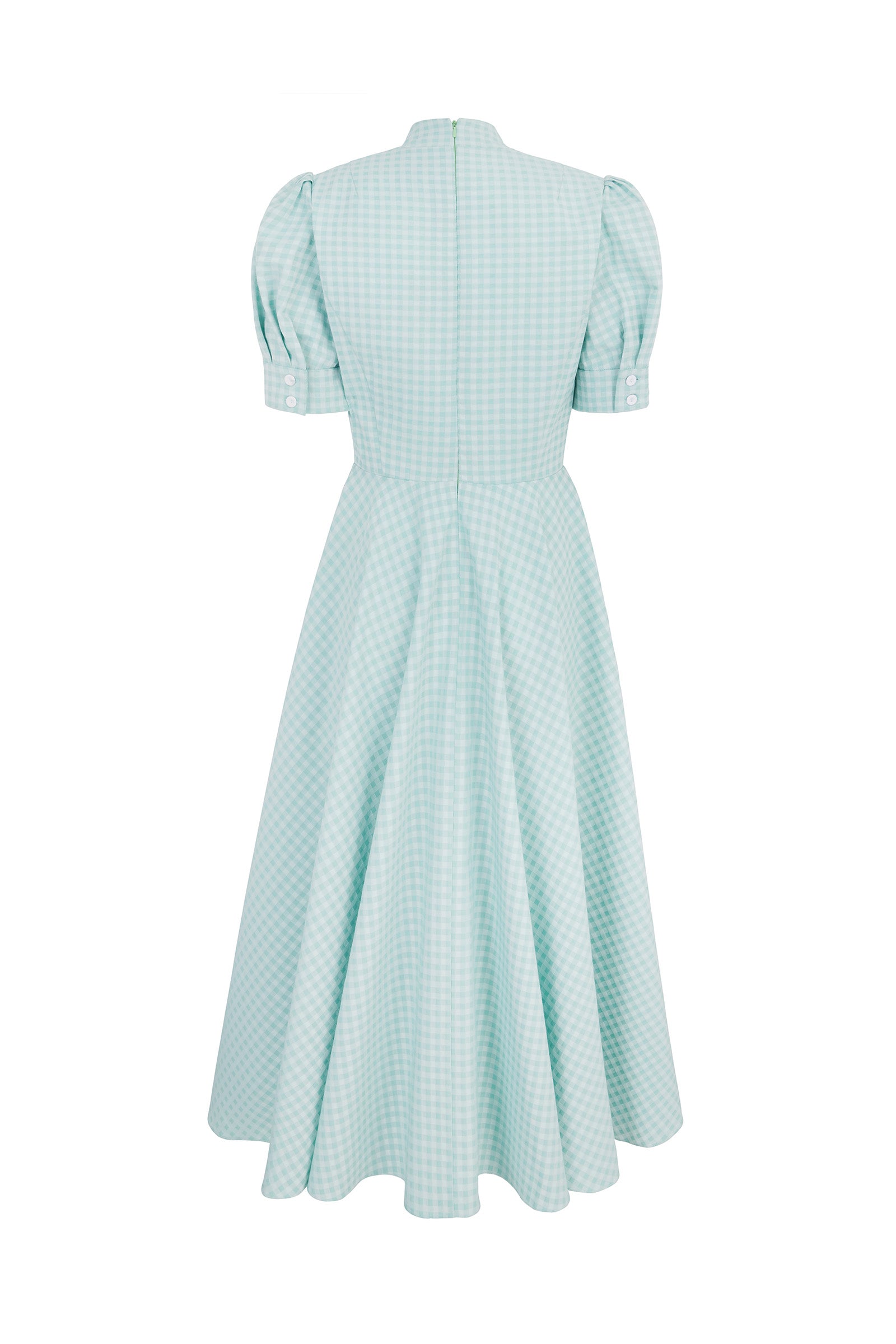 Allison Dress Mint Gingham | Suzannah London