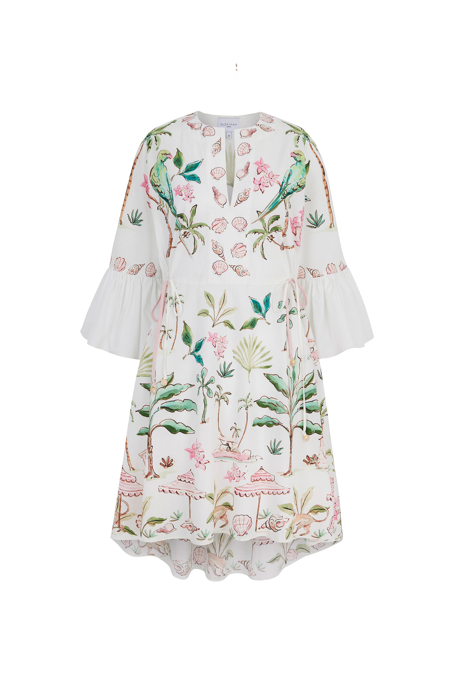 Barbados Luxury Cotton Kaftan Dress | Suzannah London