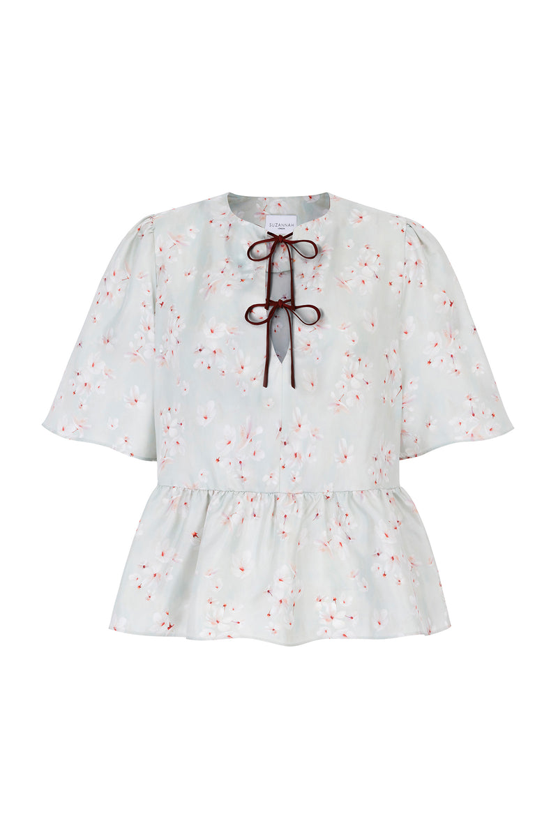 Colette Silk Twill Top | Suzannah London | Luxury Silk Lounge Suit