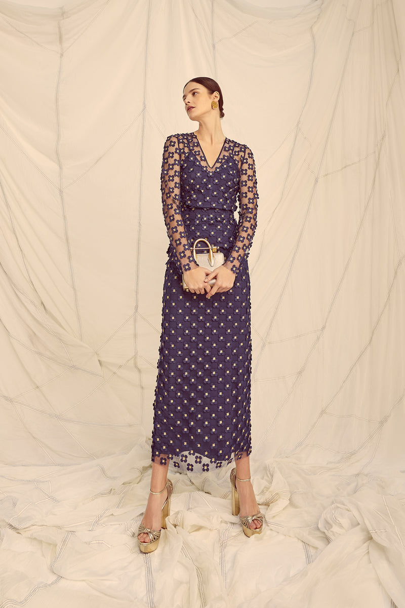 Eos & Harmonia Appliqué Daisy Lace Set – Suzannah London