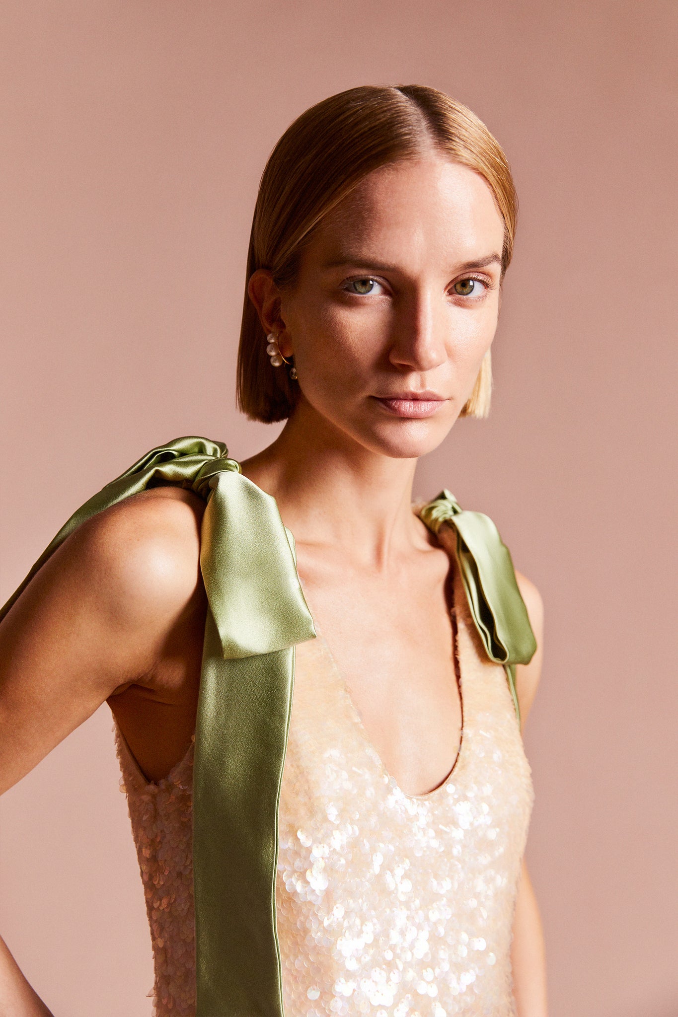 Ellington Gown | Nude Sequins | Suzannah London