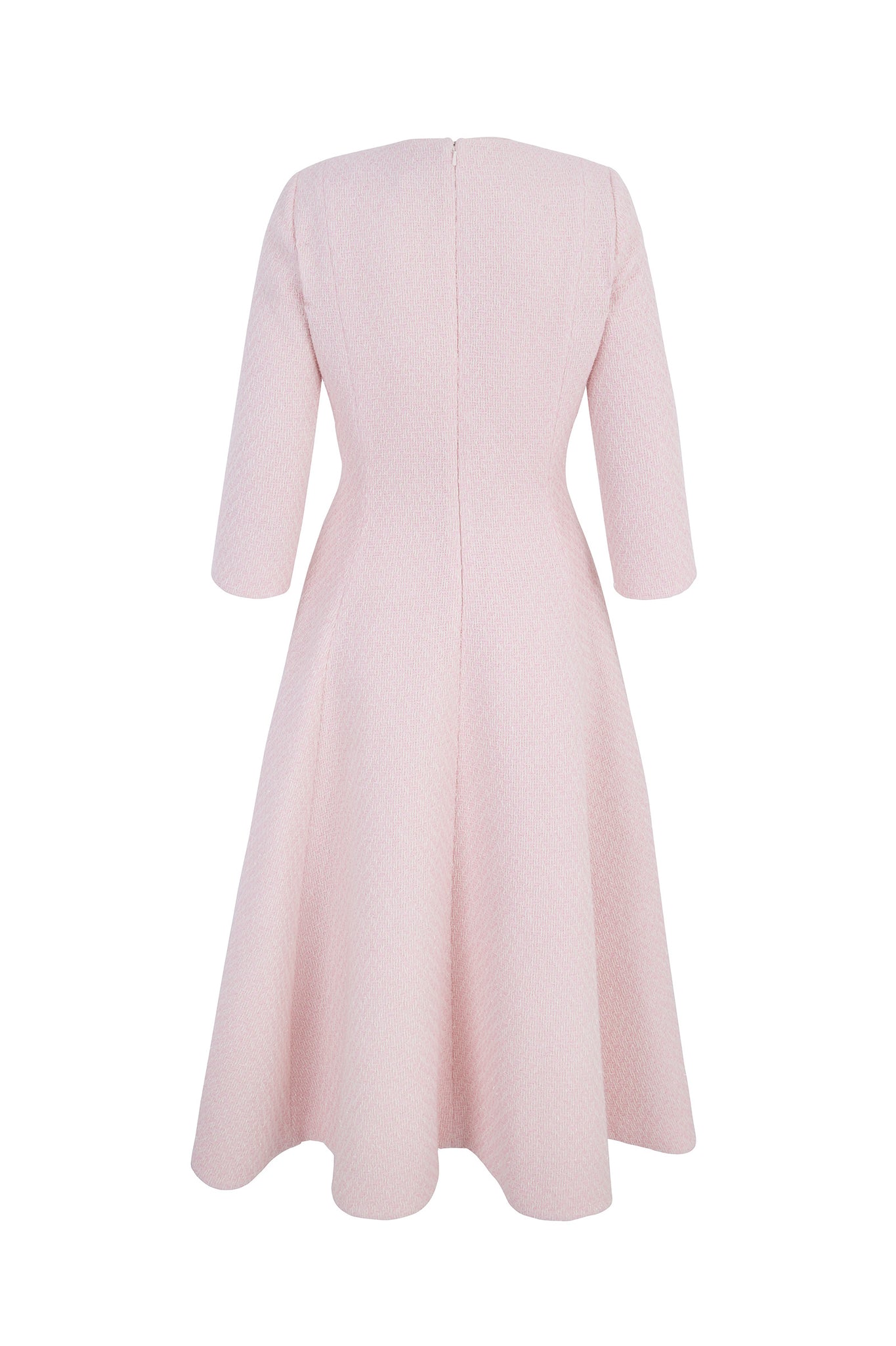 Lucy Midi Dress | Pink Shimmer Tweed | Luxury Occasion Dresses ...