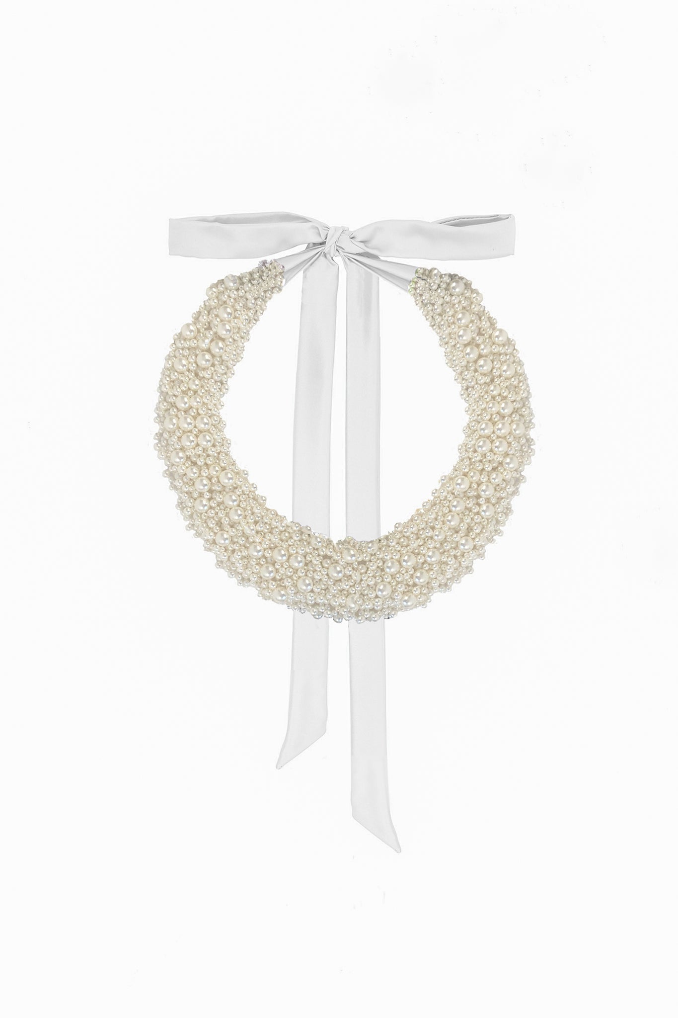 Embellished Pearl Collarette Ivory | Suzannah London