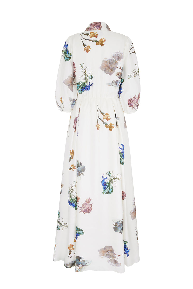 Trixie Luxury Silk Floor Length Shirt Dress | Suzannah London