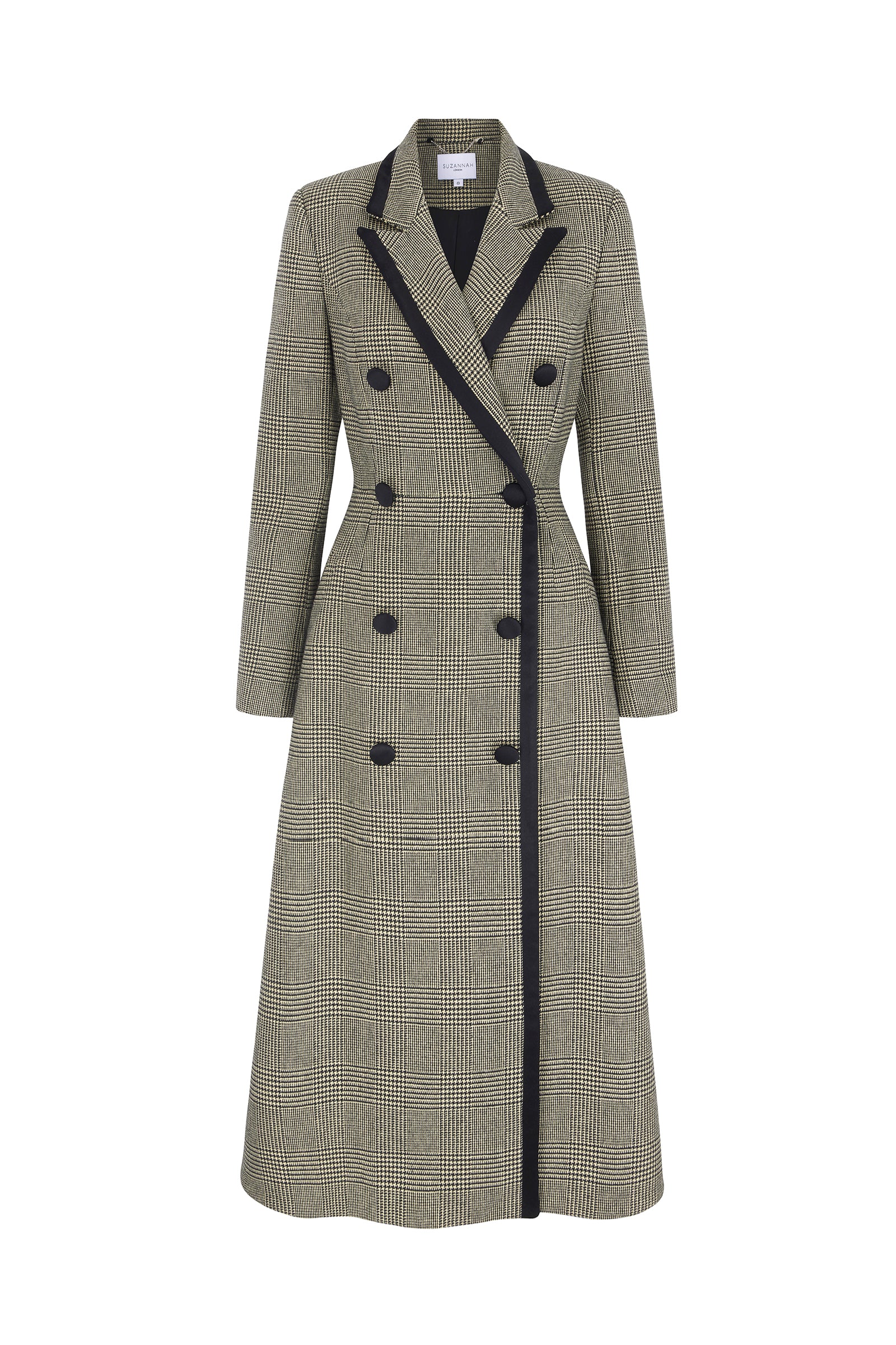 Suzannah London | Washington Coat | Cashmere Check | Luxury Coating