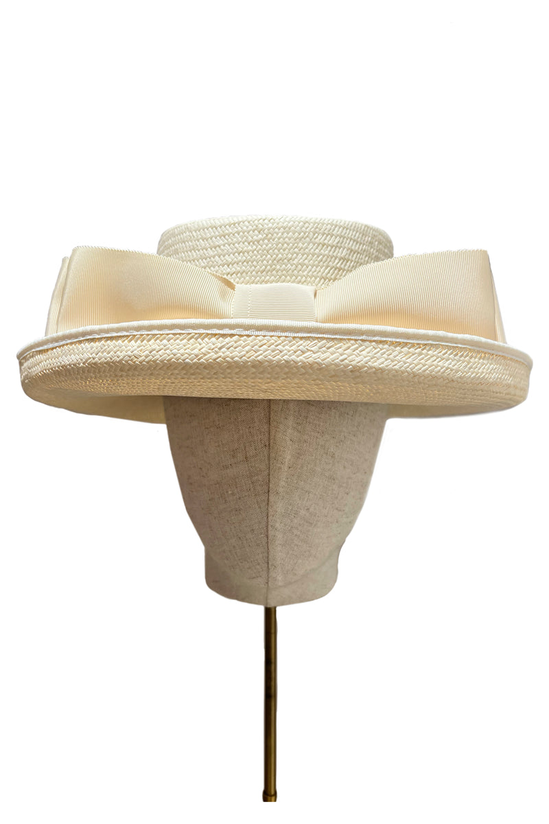 Ravello Straw Hat Ivory – Suzannah London